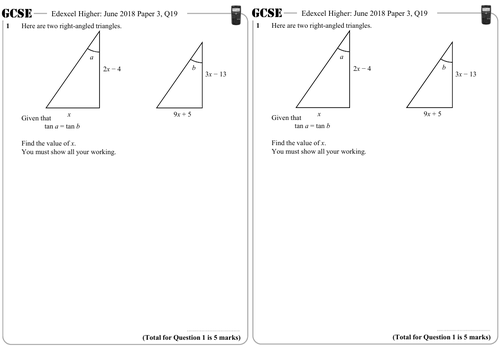 Solving Quadratic Equations Foundation And Higher Gcse Questions