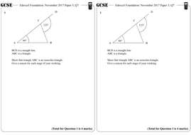 Basic Angle Facts - Foundation GCSE Questions | Teaching Resources