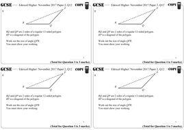 Angles in Regular Polygons - Foundation & Higher GCSE Questions ...