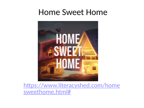 Home Sweet Home Literacy Shed | Teaching Resources