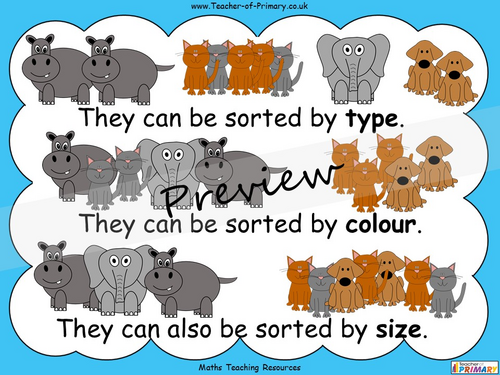 Sorting Objects - Year 1 | Teaching Resources