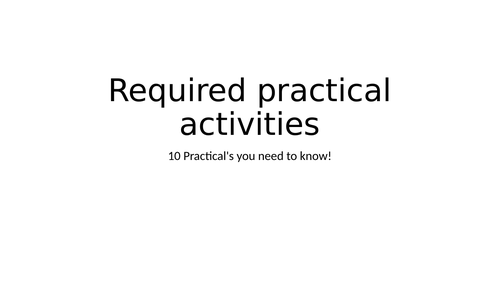 GCSE 9-1 Revision Biology AQA Required Practical Activities Slides ...