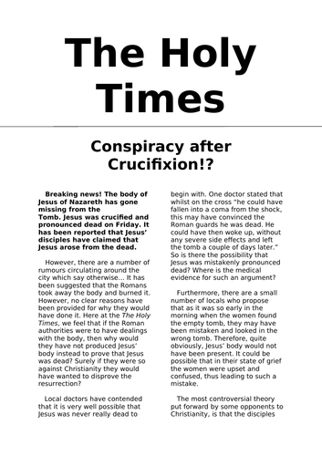 KS3 RE Fully resourced unit of work on Holy Week & Jesus: "Who is Jesus ...