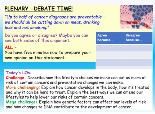 Cancer Awareness PSHE | Teaching Resources