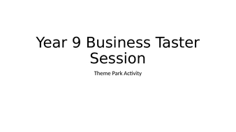 GCSE Business Taster Session | Teaching Resources