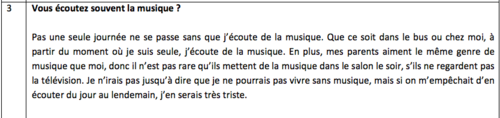 La musique Francophone Contemporaine- Possible Questions and Model ...