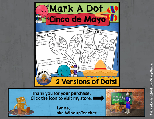 Cinco de Mayo Bingo Dot Dauber Worksheets - Do-A-Dot Marker Printable ...