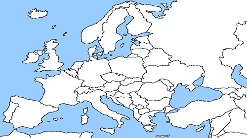 Blank European Map | Teaching Resources