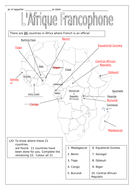 French - Le Monde Francophone - Worksheets | Teaching Resources