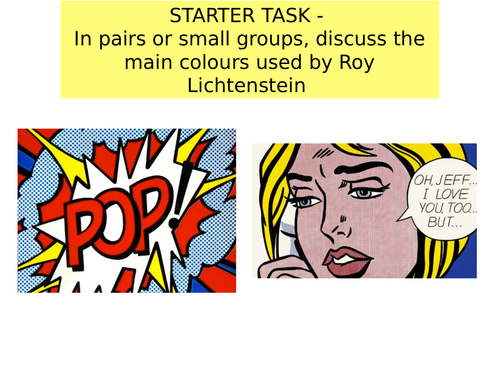 KS3 Pop Art Mini Project - Portrait, Art & Design | Teaching Resources