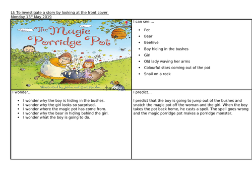The Magic Porridge Pot | Teaching Resources