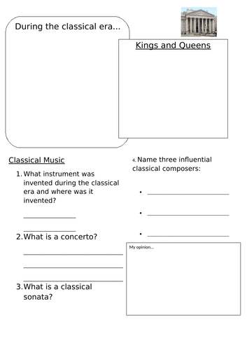 Eras of Music History | Teaching Resources