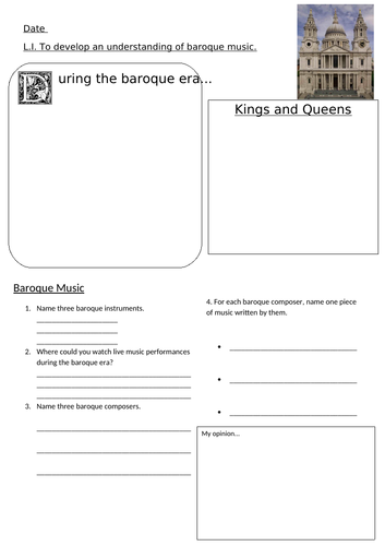 Eras of Music History | Teaching Resources