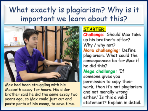 Plagiarism | Teaching Resources