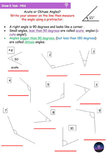 Outstanding Y5/Y6 Maths Interview Lesson - Angles | Teaching Resources