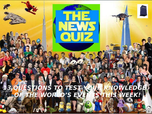 ONE YEAR of The News Quiz 2019-2020 Academic Year Tutor Form time ...