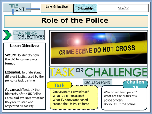 UK Police | Teaching Resources
