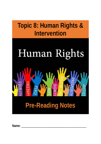 Edexcel A Level - Human Rights and Intervention - Full Unit | Teaching ...