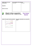 'Geog Your Memory' Human Geography Worksheets | Teaching Resources