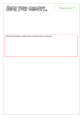 A Level Physical Geography- Geog Your Memory | Teaching Resources