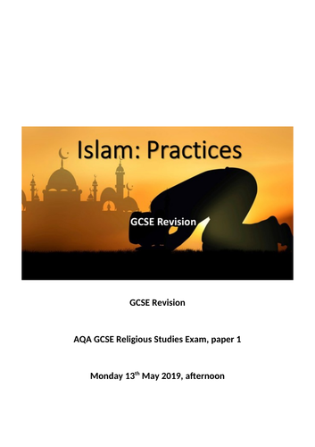 AQA Religious Studies GCSE Islam: Practices | Teaching Resources AQA Religious Studies GCSE Islam: Practices | Teaching Resources
