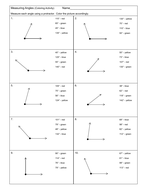 MEASURING ANGLES WITH A PROTRACTOR FREEBIE | Teaching Resources