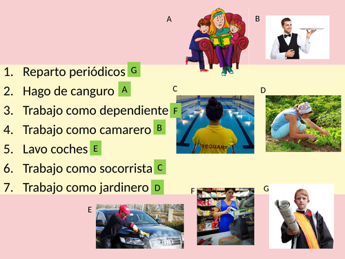 Work / Trabajo - Series of Lessons | Teaching Resources