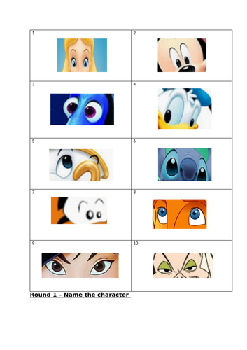 Disney Quiz | Teaching Resources