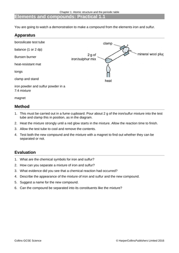 AQA GCSE 9-1 CHEMISTRY UNIT 1.1 Atomic structure, model, symbols ...