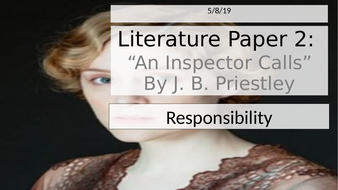 An Inspector Calls - Responsibility | Teaching Resources