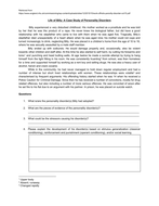 Psychology: Case Studies of Personality Disorders Worksheet | Teaching ...