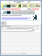 Consumer Rights & Responsibilities | Teaching Resources