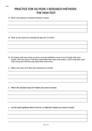Sign Test Assessment Activity for AS and A level Psychology | Teaching ...