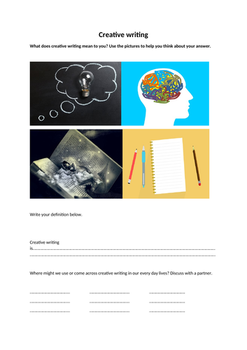Creative Writing Resource Pack (Key Stage 3) | Teaching Resources