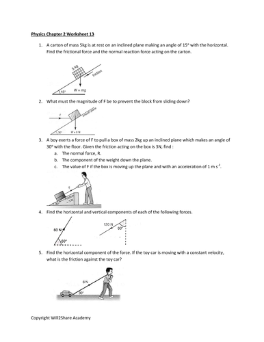 Complete Force and Motion Bundle (inclusive of over 18 Worksheets ...