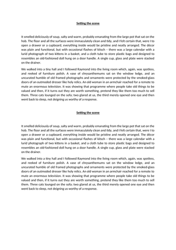 Narrative writing - setting | Teaching Resources