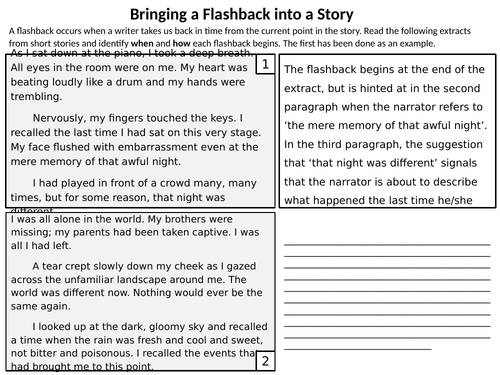 KS3 Creative Writing: Flashback | Teaching Resources
