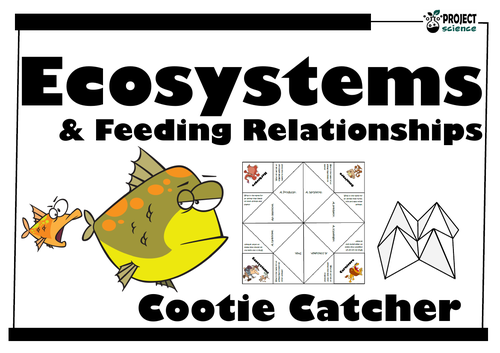 Ecosystems and Feeding Relationships Cootie Catcher | Teaching Resources