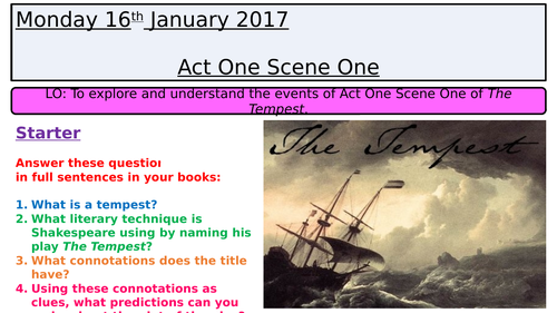 The Tempest | Teaching Resources