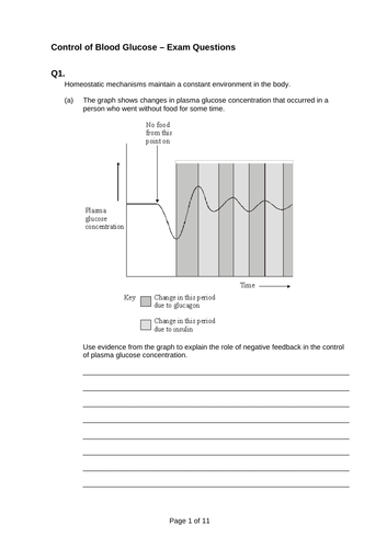 A LEVEL BIOLOGY - HOMEOSTASIS AND THE KIDNEYS EXAM QUESTIONS | Teaching ...