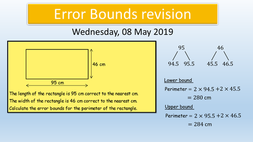 GCSE Maths KS4 : Error Bounds revision | Teaching Resources GCSE Maths KS4 : Error Bounds revision | Teaching Resources