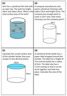 Surface area of cylinders | Teaching Resources