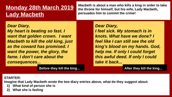 Lady Macbeth Character Analysis | Teaching Resources