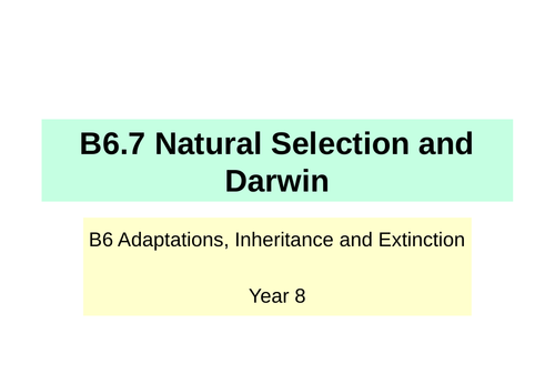 Activate KS3 Science - B6 Adaptations and Inheritance | Teaching Resources