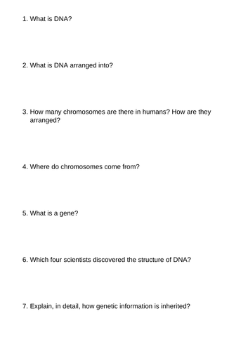 Activate KS3 Science - B6 Adaptations and Inheritance | Teaching Resources