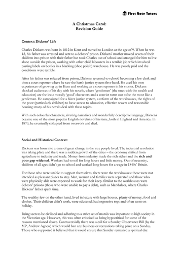 A* Christmas Carol Model Answers: GCSE Revision Pack | Teaching Resources