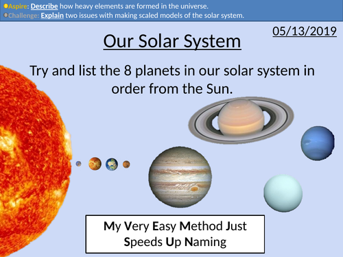 GCSE Physics: The Solar System | Teaching Resources