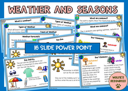 Weather and Seasons Year 1 | Teaching Resources