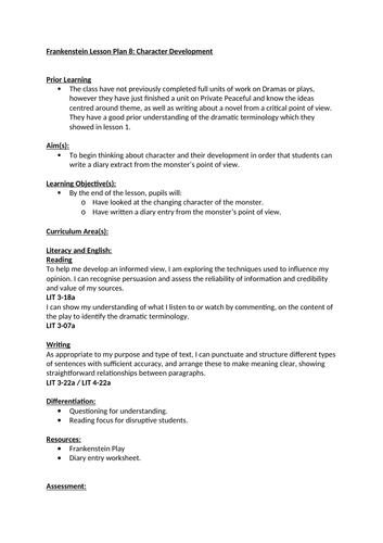 Full Unit of Work for Frankenstein by Philip Pullman | Teaching Resources