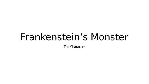 Full Unit of Work for Frankenstein by Philip Pullman | Teaching Resources